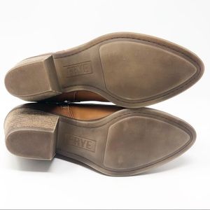 Frye | Shoes | Frye Judy Zip Leather Cognac Bootie | Poshmark